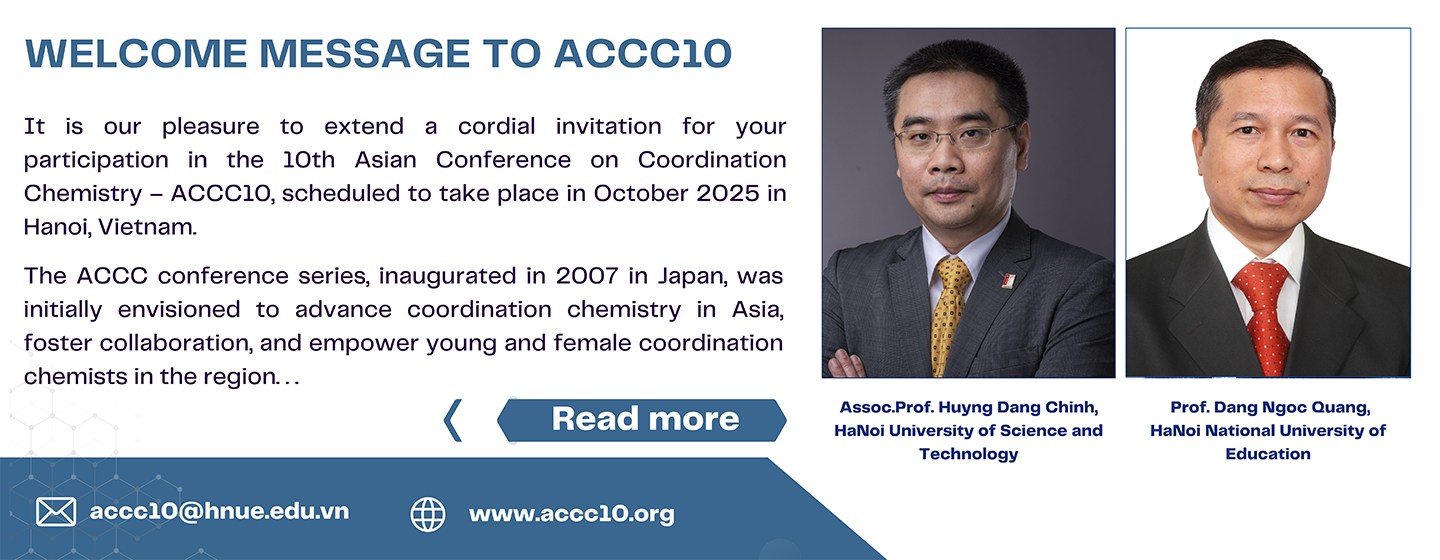 10th Asian Conference on Coordination Chemistry - ACCC10